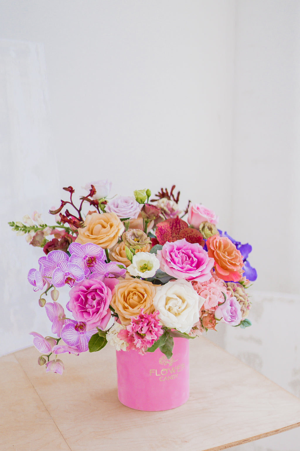 Poppy - the pink flower box – FlowerCandyUk